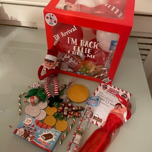 Elf Arrival and Treat Box Personalised With Treats - Etsy