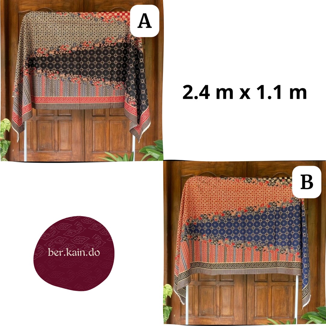 Bali Wrap Around Beach Skirt Java Batik Block Handprinted - Etsy