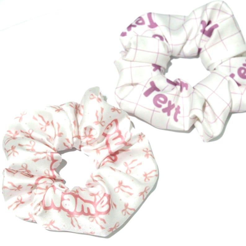 Custom Logo Scrunchies: Salon Anniversary Hair Tie Gift - Etsy