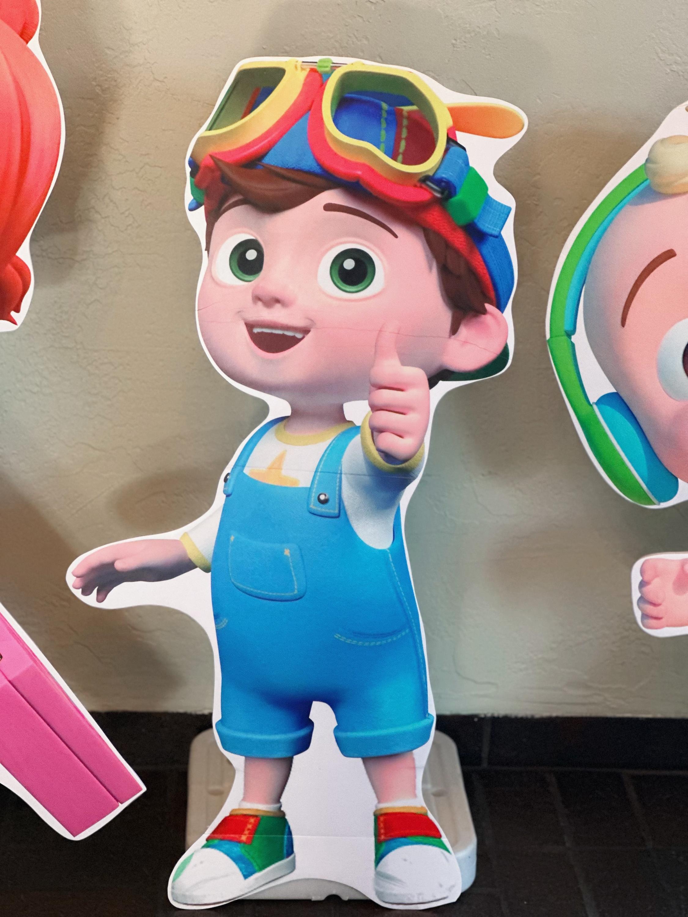 Kids Cartoon Johnny and Family Cutout Foam Board Prop, Board Background ...