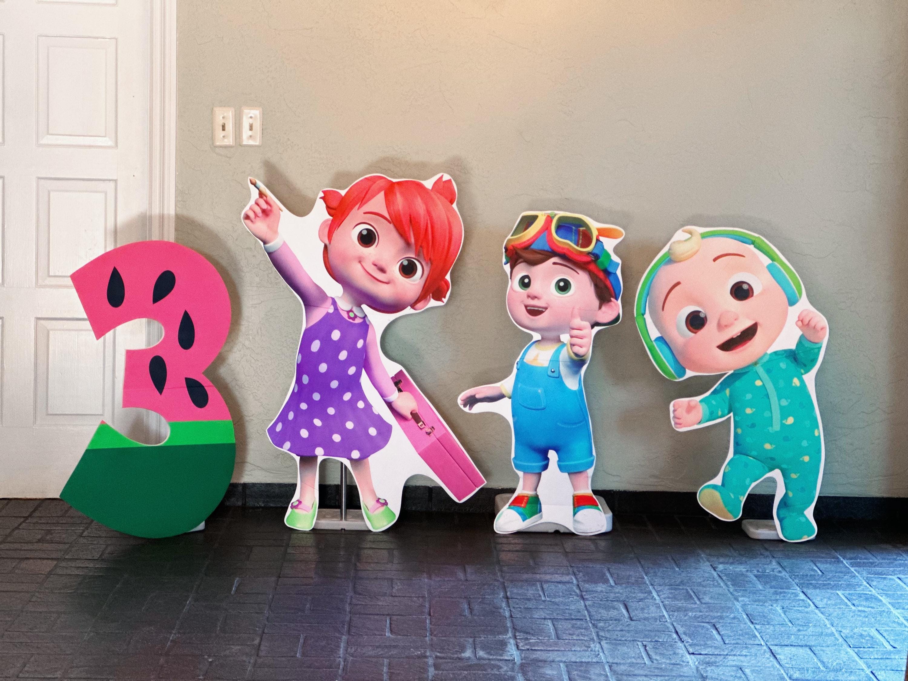 Kids Cartoon Johnny and Family Cutout Foam Board Prop, Board Background ...