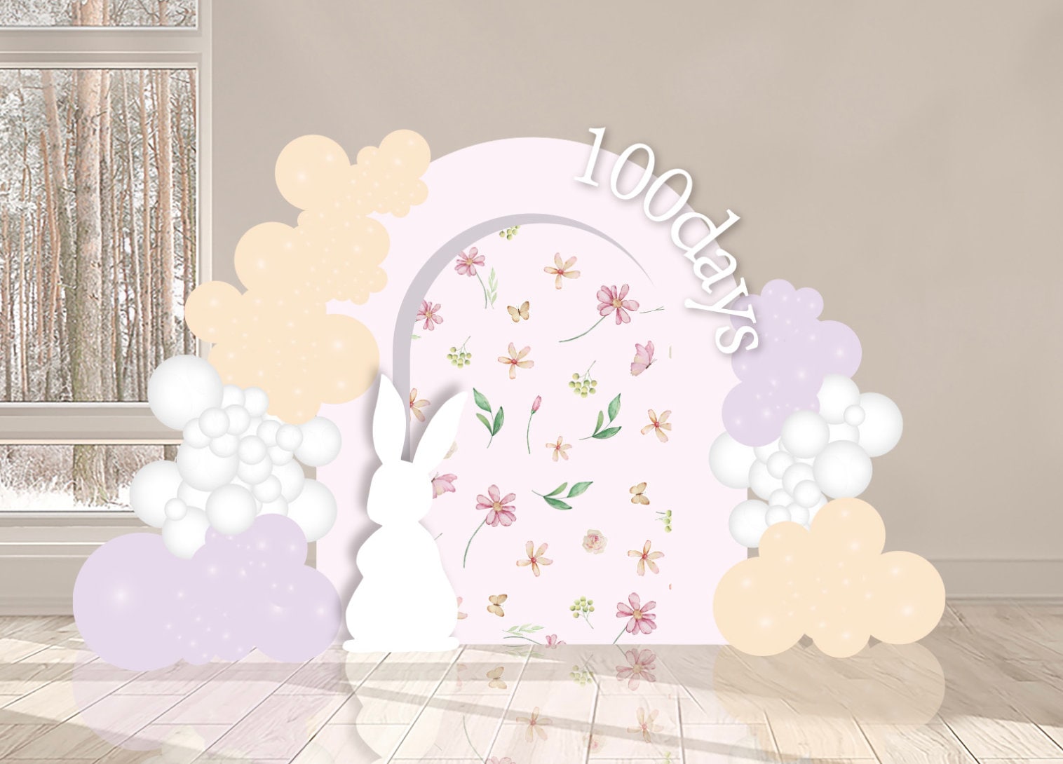 Personalized Cute Bunny PROPS Cutouts in Foam Board, Happy Birthday ...