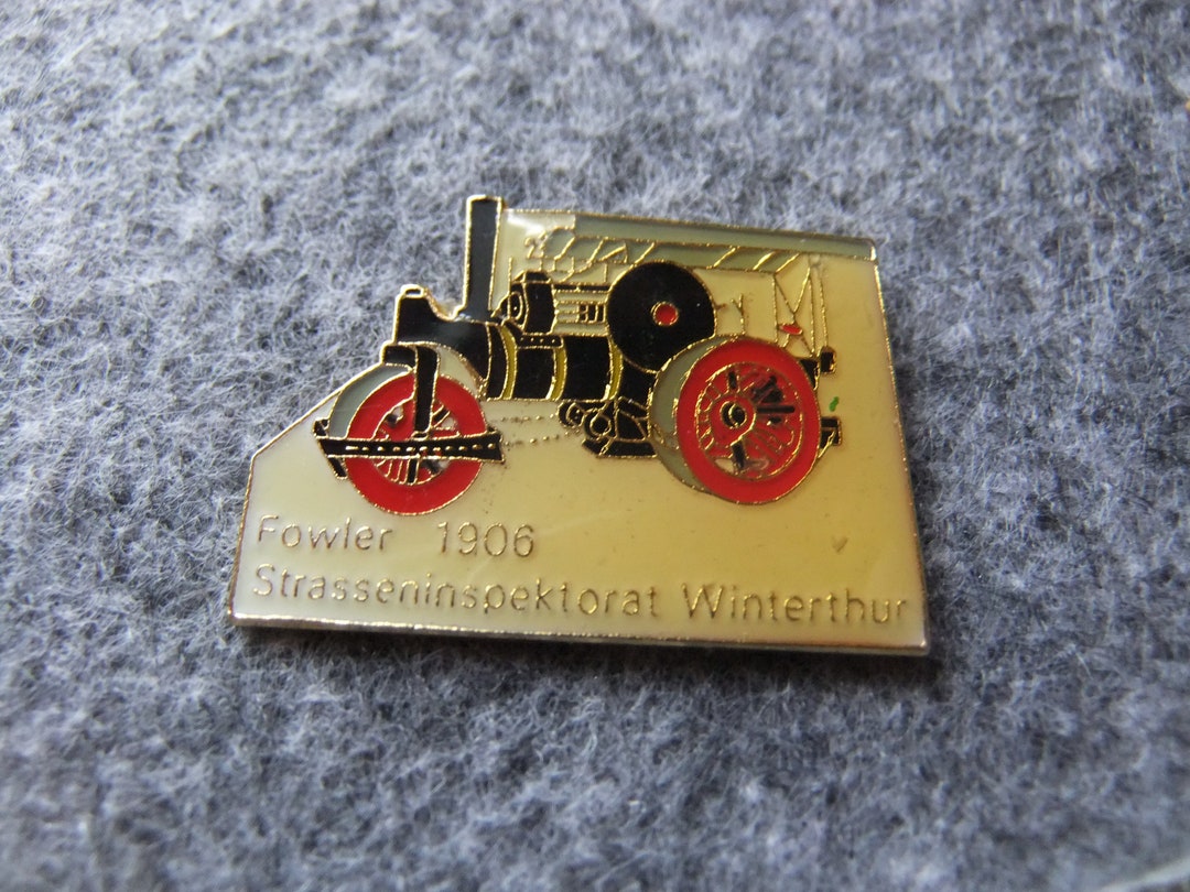 Pin Badge Steam Roller, Fowler 1906, Construction Machine, Limited ...