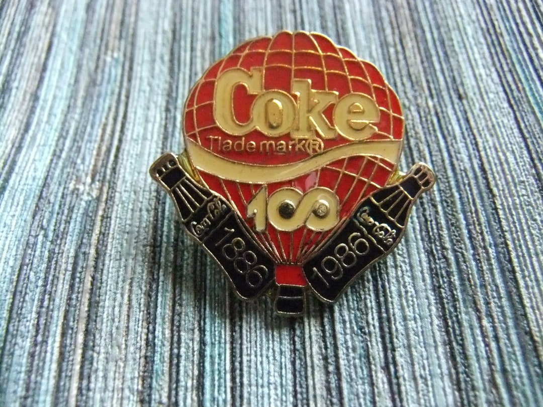 Pin Badge Coca Cola 100 Years Hot Air Balloon, Collector, Advertising ...