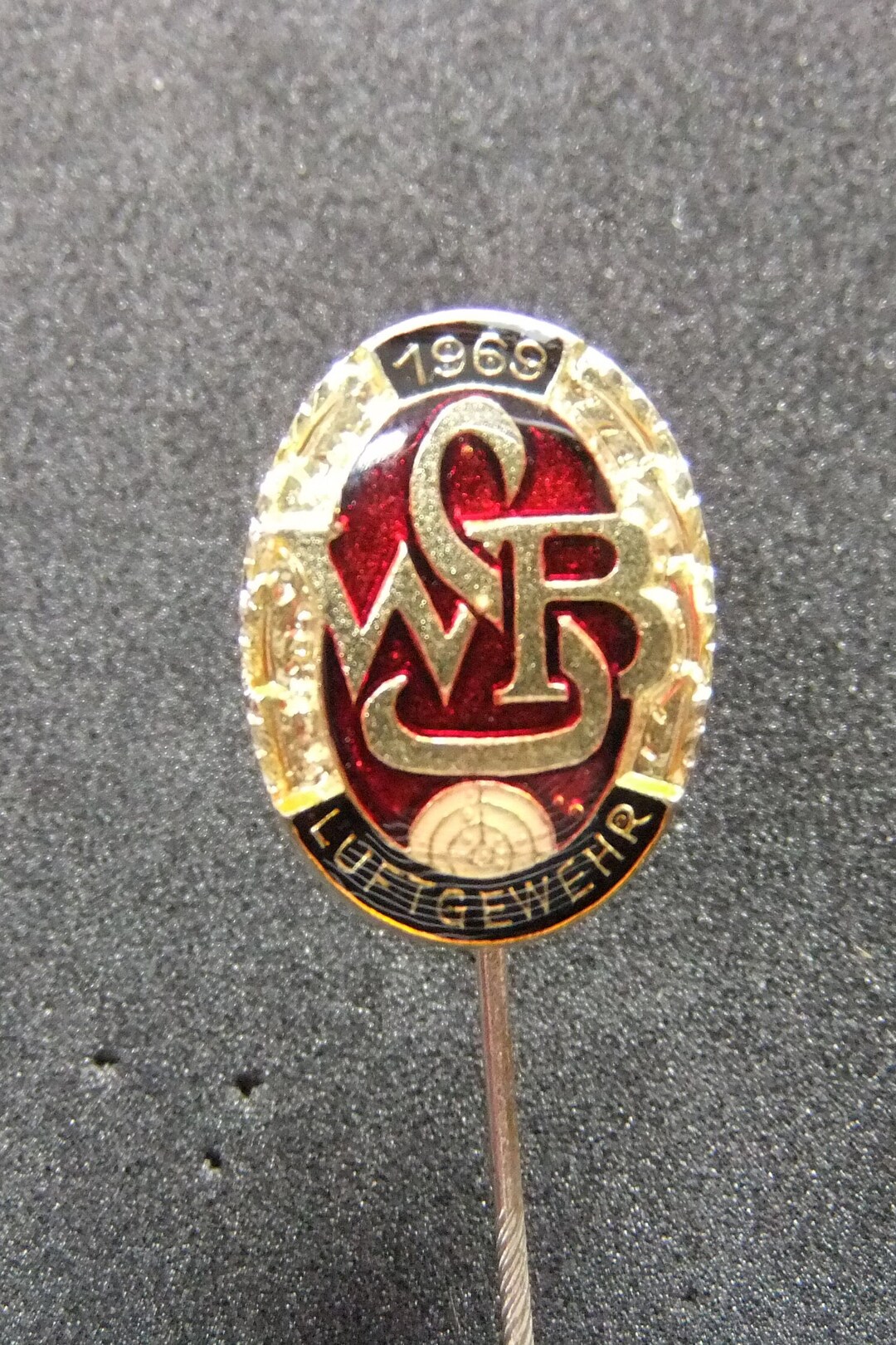 WSB Shooting Pin, Air Rifle, 1969, W. Deumer, Protected, Pin, Collector ...