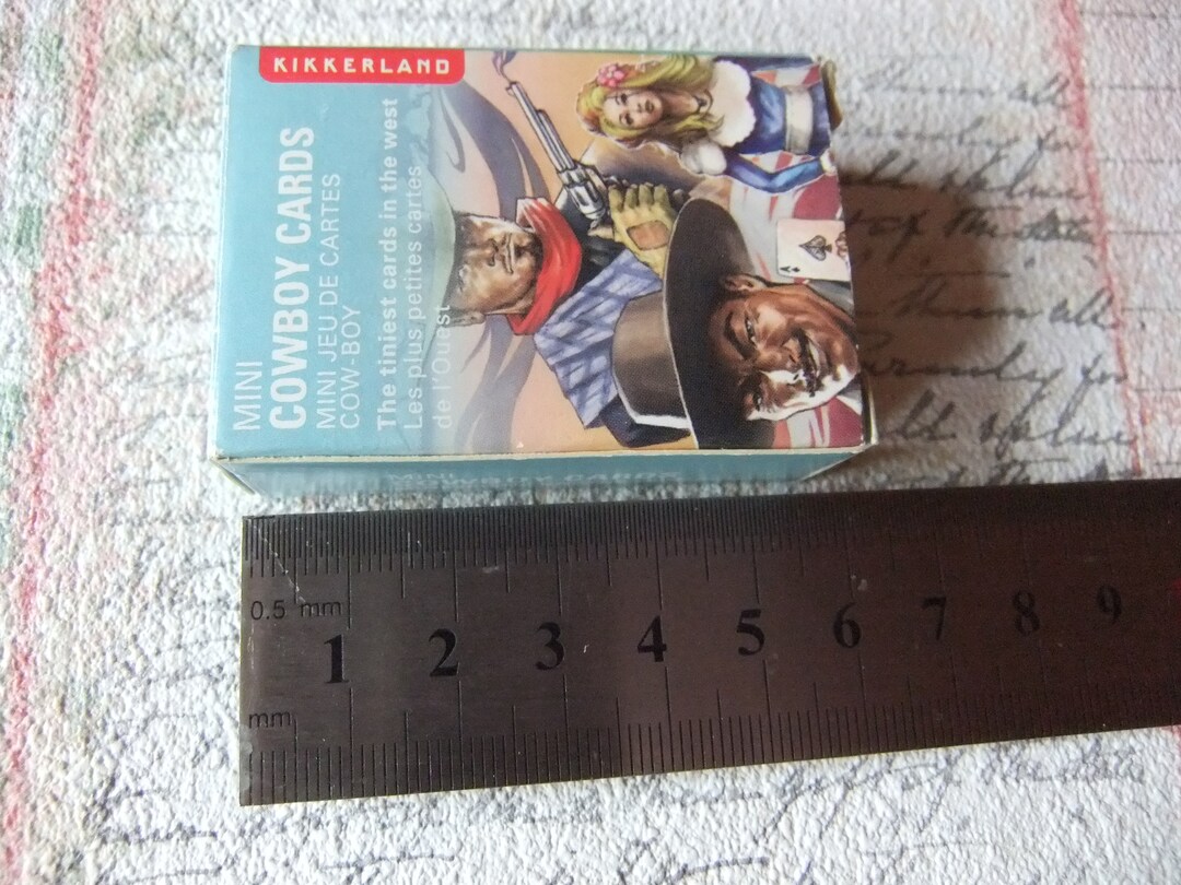 Mini Card Game Cowboy Cards USA and Canada, Kikkerland - Etsy