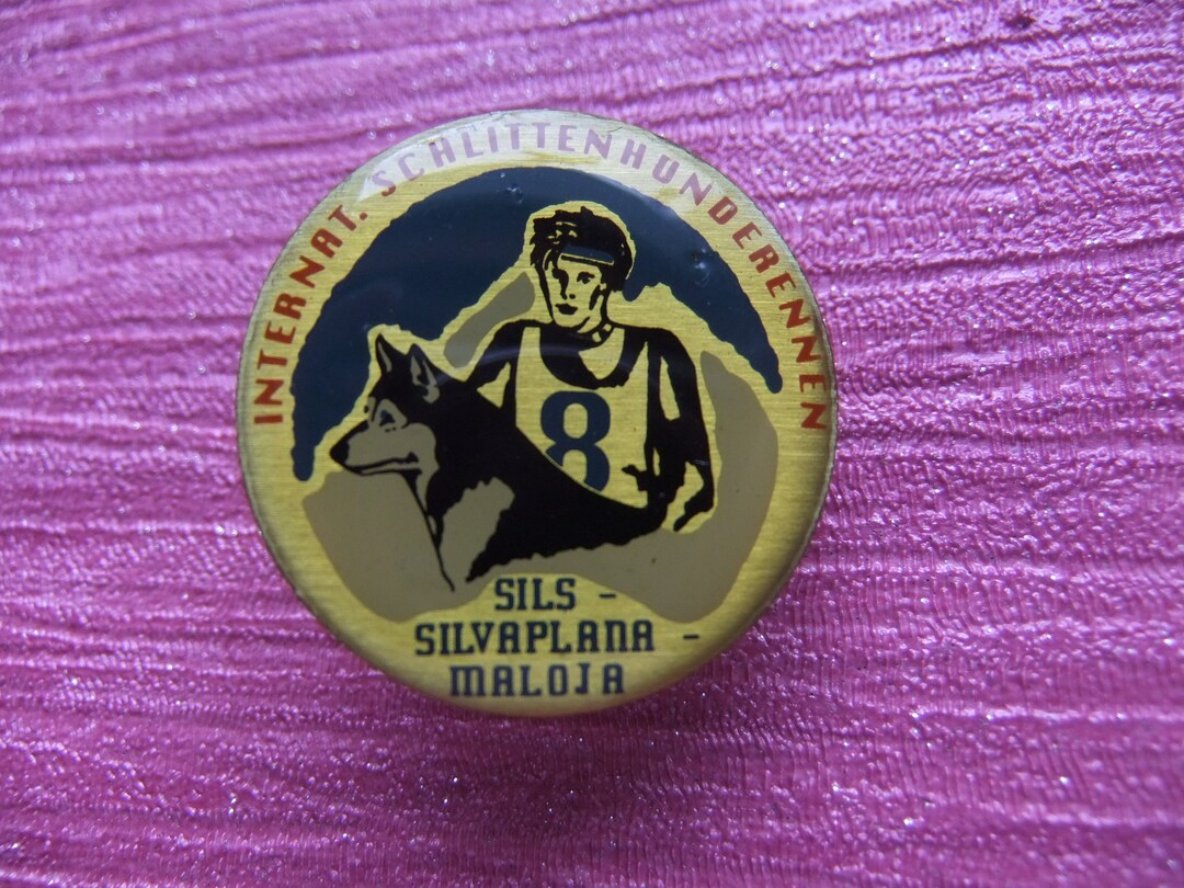 Pin International Sled Dog Race Sils Silvaplana Maloja, Rare, Collector ...