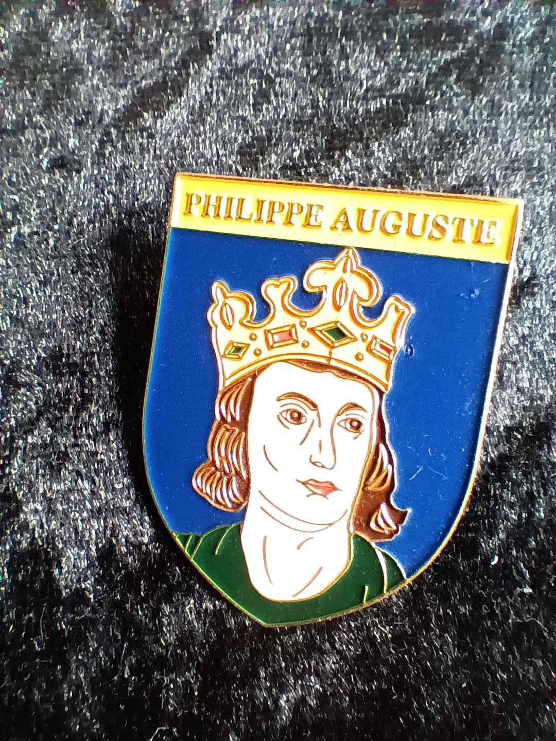 Enamel Pin Philippe Auguste King of France History Collector History ...