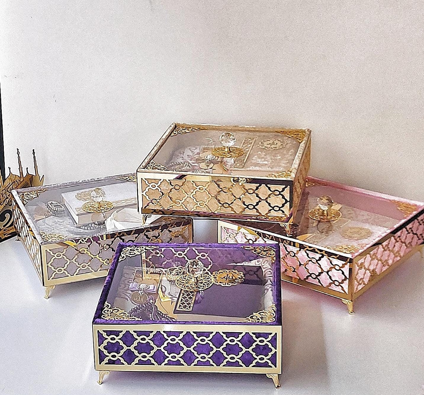 Personalized Luxury Velvet Box Set, Quran Prayer Mat Islamic Gift Set ...
