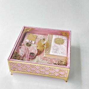 Personalized Luxury Velvet Box Set, Quran Prayer Mat Islamic Gift Set ...