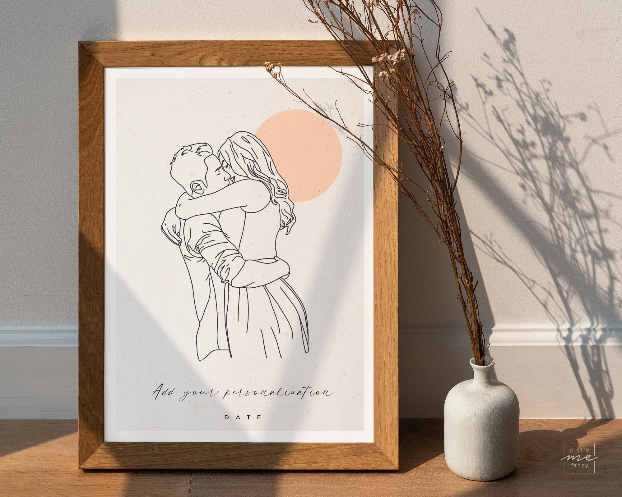 Dessin au trait personnalisé, dessin au trait minimaliste, dessin au ...