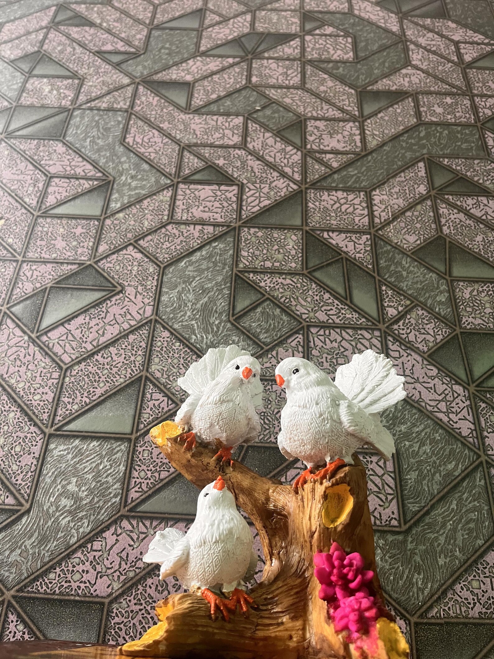 Three Birds on Stem | Table Decor Birds Set | Handicraft Birds | Birds ...
