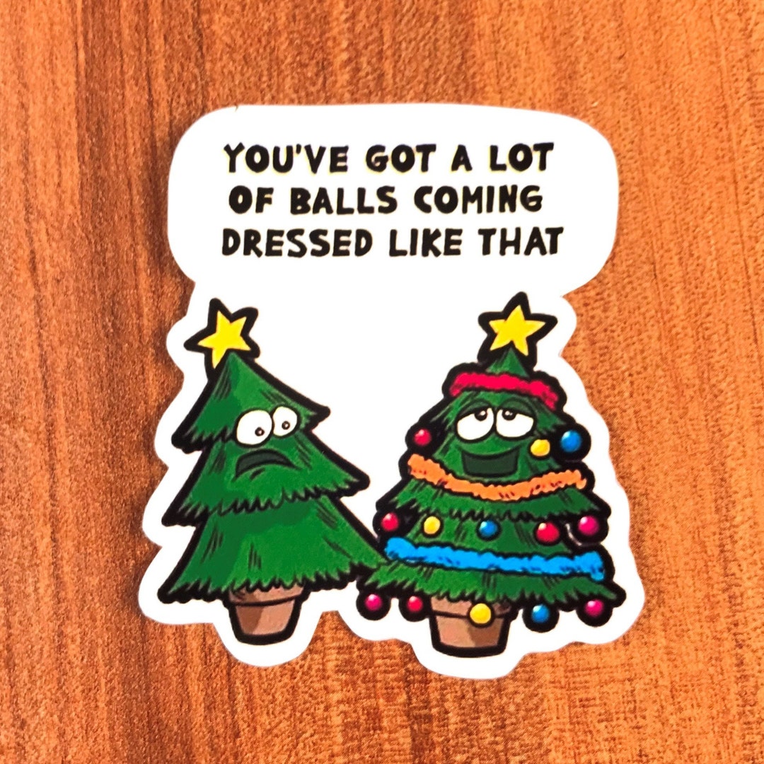 Pine Tree Sticker, Pine Tree Stickers, Christmas Stickers, Pine Tree ...