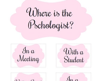 School Psychologist Office Door Sign - Etsy