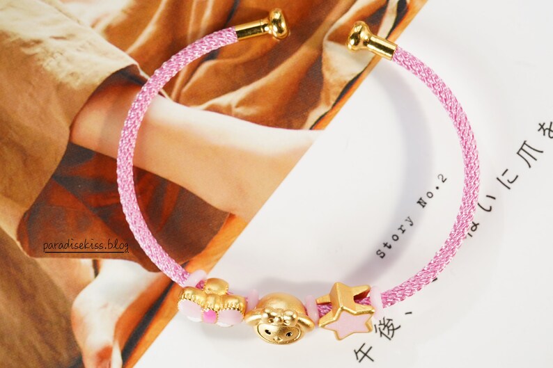My Melody 18K Gold Plated Pandora Bracelet Cute Daruma My - Etsy