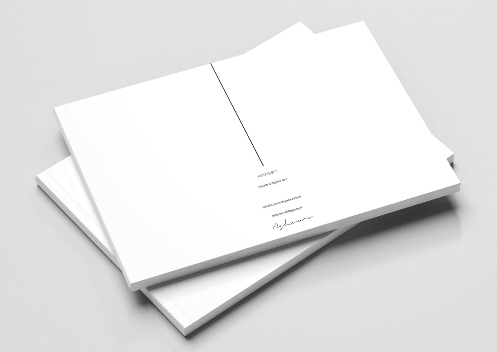 Minimalist Design Portfolio Template Bundled With CV Cover - Etsy