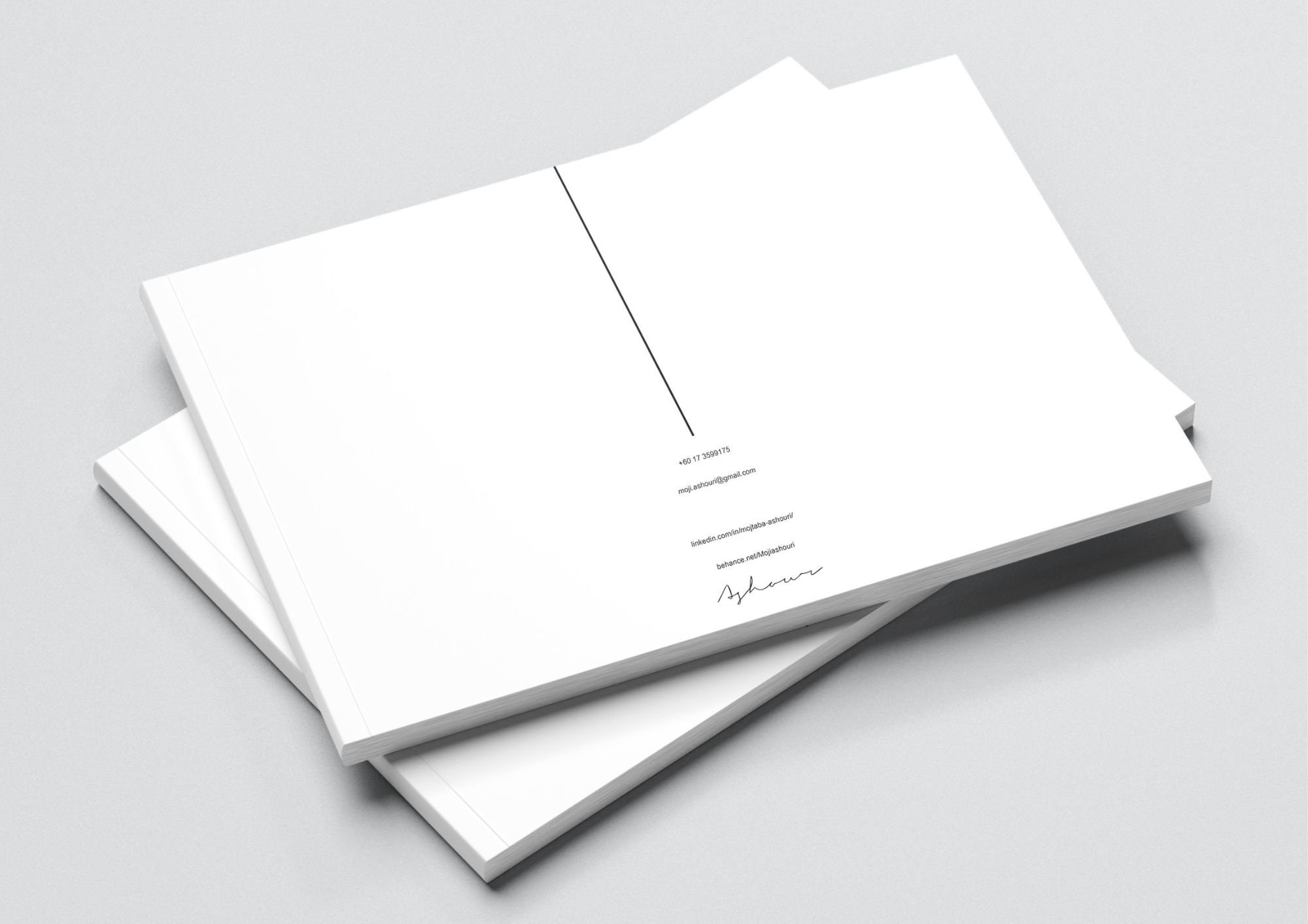 Minimalist Design Portfolio Template Bundled With CV Cover - Etsy