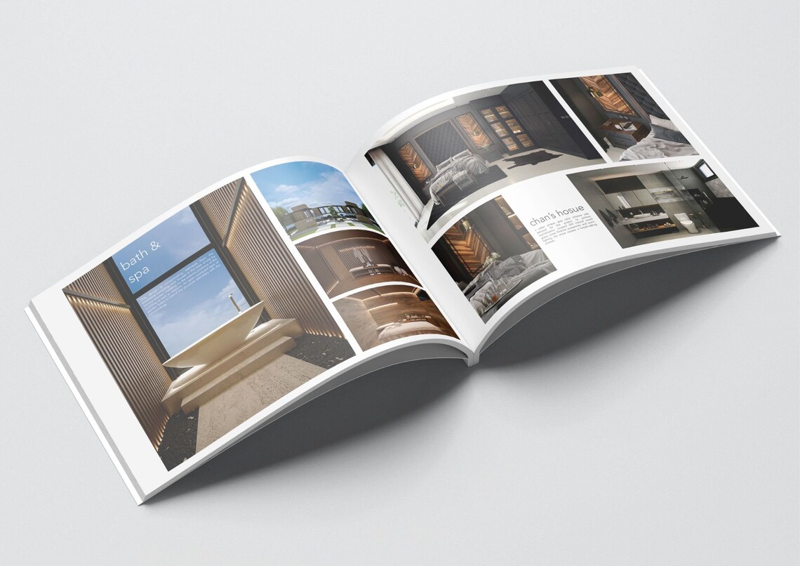 Minimalist Design Portfolio Template Bundled With CV Cover - Etsy