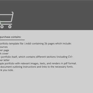 Minimalist Design Portfolio Template Bundled With CV Cover Letter A3 ...