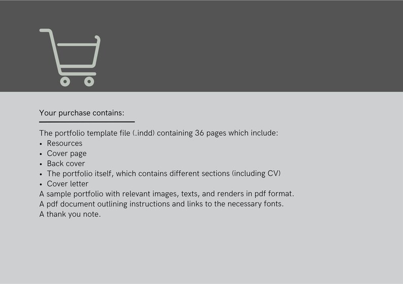 Minimalist Design Portfolio Template Bundled With CV Cover - Etsy Australia