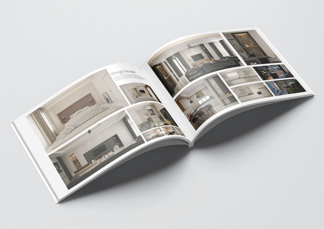 Minimalist Design Portfolio Template Bundled With CV Cover - Etsy