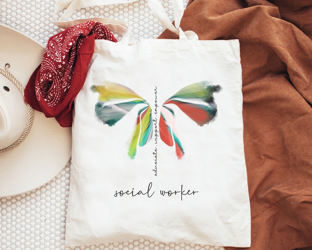 Social Worker Gift Personalized, Custom Social Worker Tote Bag, LCSW ...