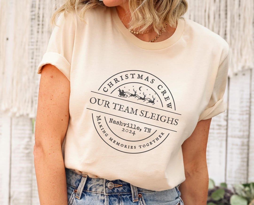 Our Team Sleighs Matching Staff Christmas Shirts for Office, Funny Team ...