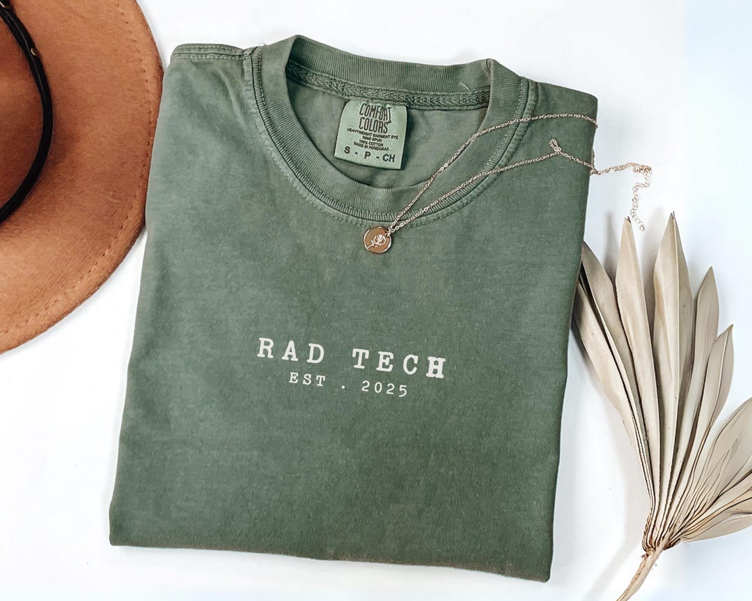 Custom RAD Tech Gift Comfort Colors Shirt for Radiologic Technologist ...
