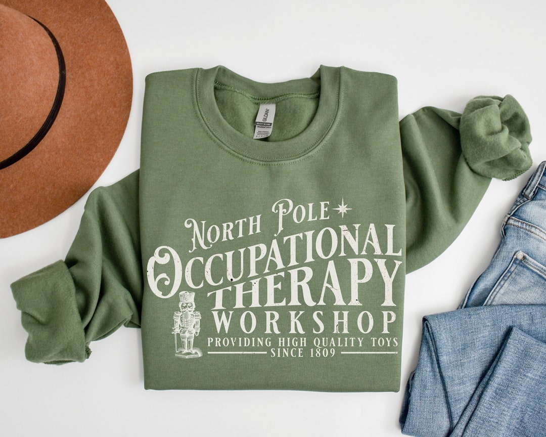 Occupational Therapy Funny Vintage Christmas Sweatshirt, Occupational ...