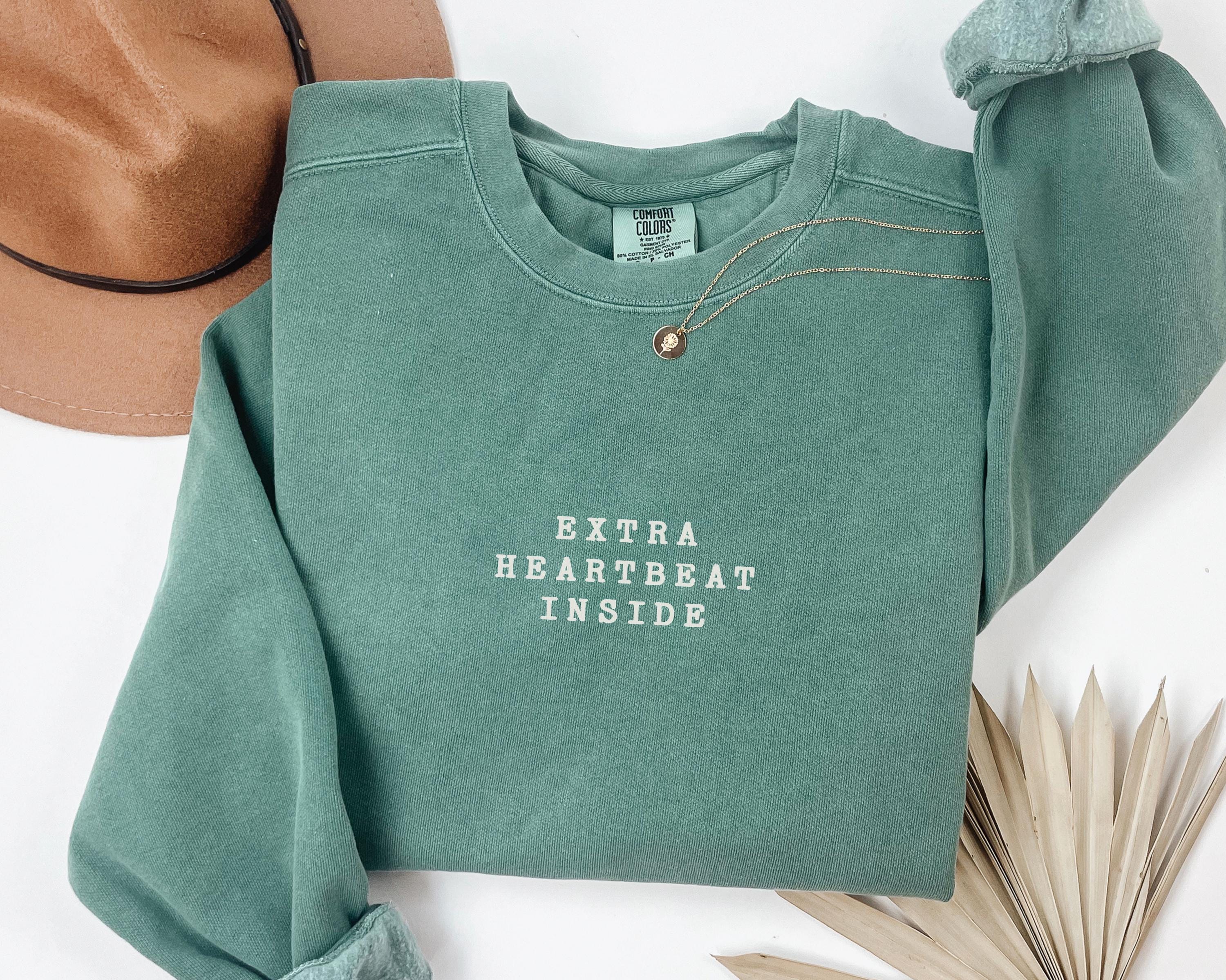Extra Heartbeat Inside Pregnancy Announcement Comfort Colors ...
