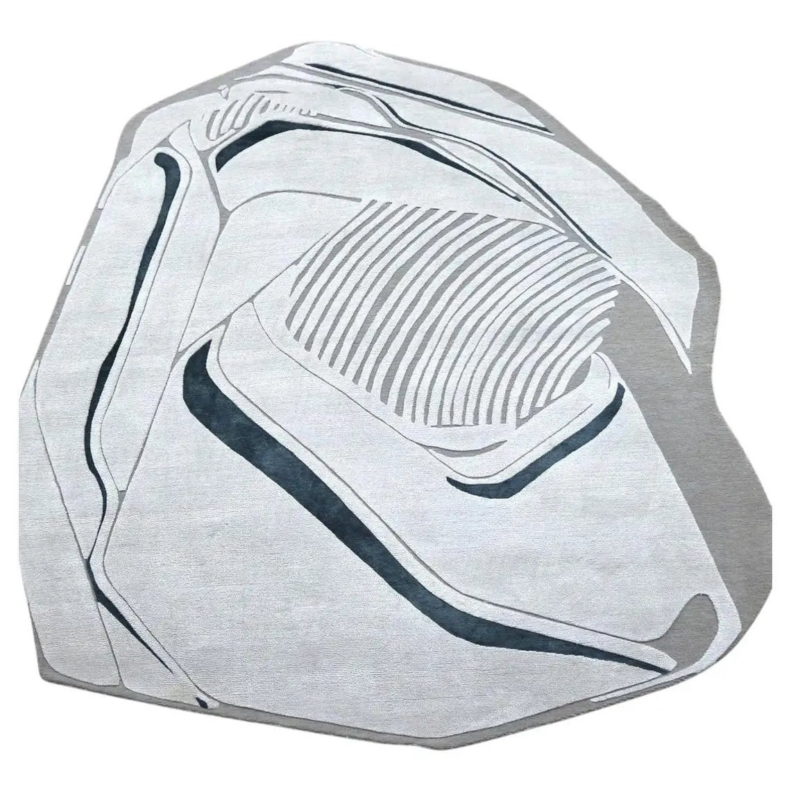 Abstract Irregular Rock Shape Premium Woollen Hand Tufted Area - Etsy