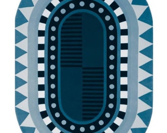 Abstract Irregular Rock Shape Premium Woollen Hand Tufted Area - Etsy