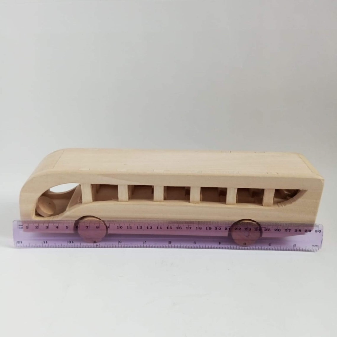 Wooden Bus Toy for Kids, Handmade Wood Bus Toys, Organic Wood Toy Bus ...