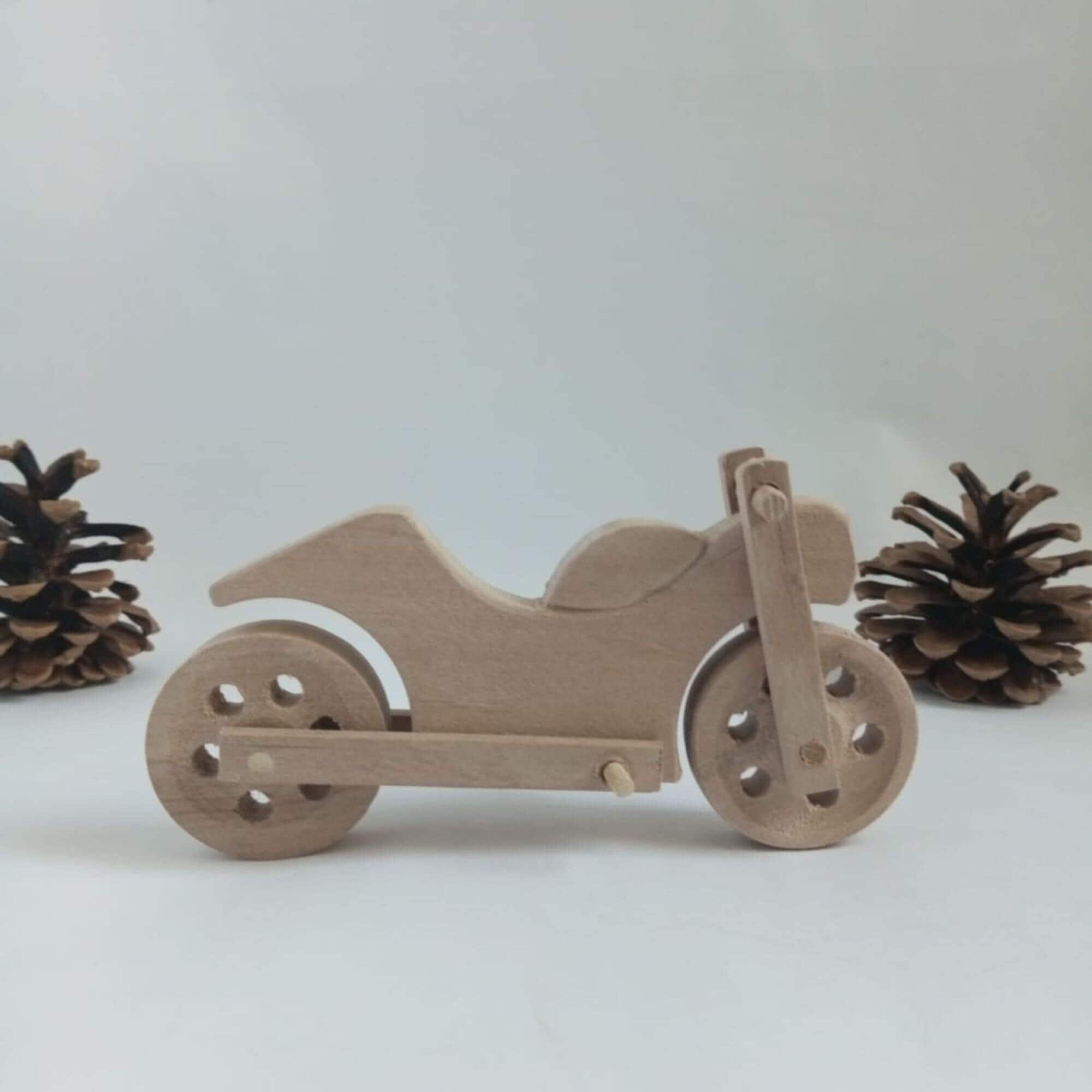 Personalized Wooden Toy Motorcycle Custom Wood Motorcycle Unpainted ...