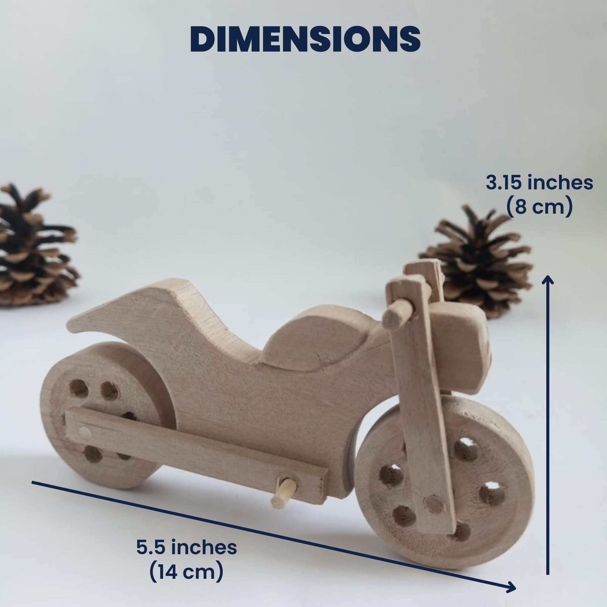 Personalized Wooden Toy Motorcycle Custom Wood Motorcycle Unpainted ...