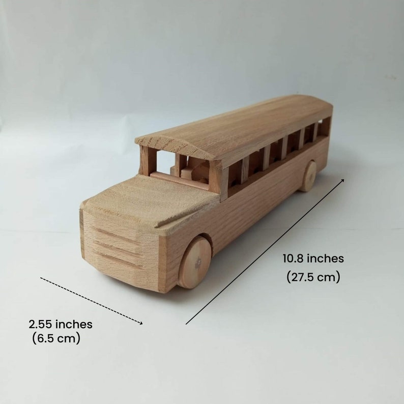 Personalized Wooden School Bus Toy, Customize Wooden Bus Toys, School ...