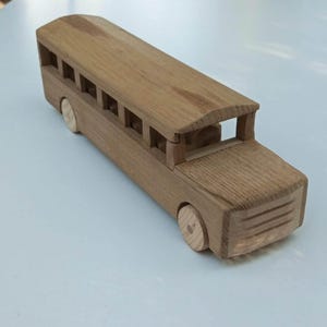 Personalized Wooden Bus, Minimalist Decor, Eco-friendly Wooden Toy ...