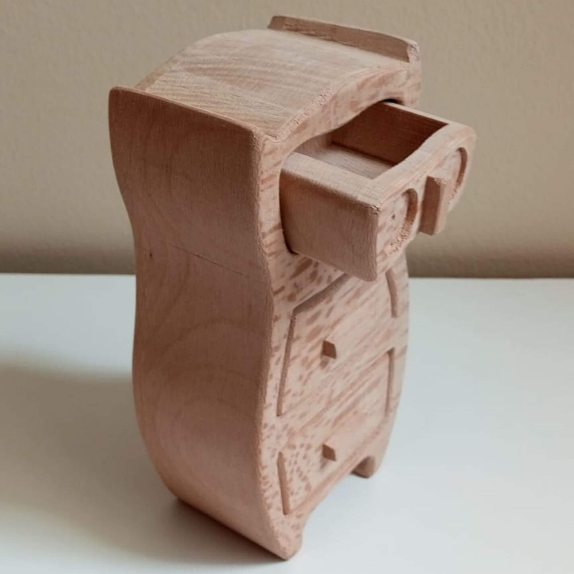 Wooden Owl Box, Natural Wood Home Décor, Eco-friendly Handmade Gift Toy ...