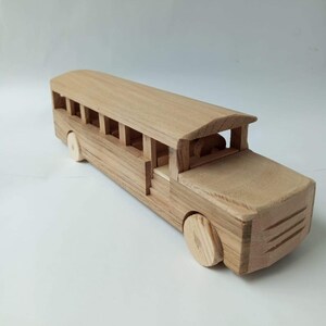 Personalized Wooden Bus, Minimalist Decor, Eco-friendly Wooden Toy ...