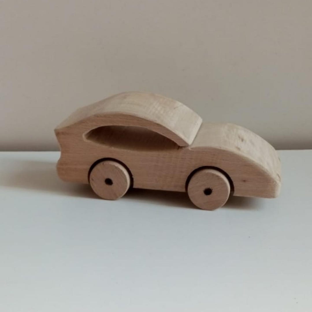 Personalized Wooden Tesla Toy, Natural Handmade Gift Vehicle, Wooden ...