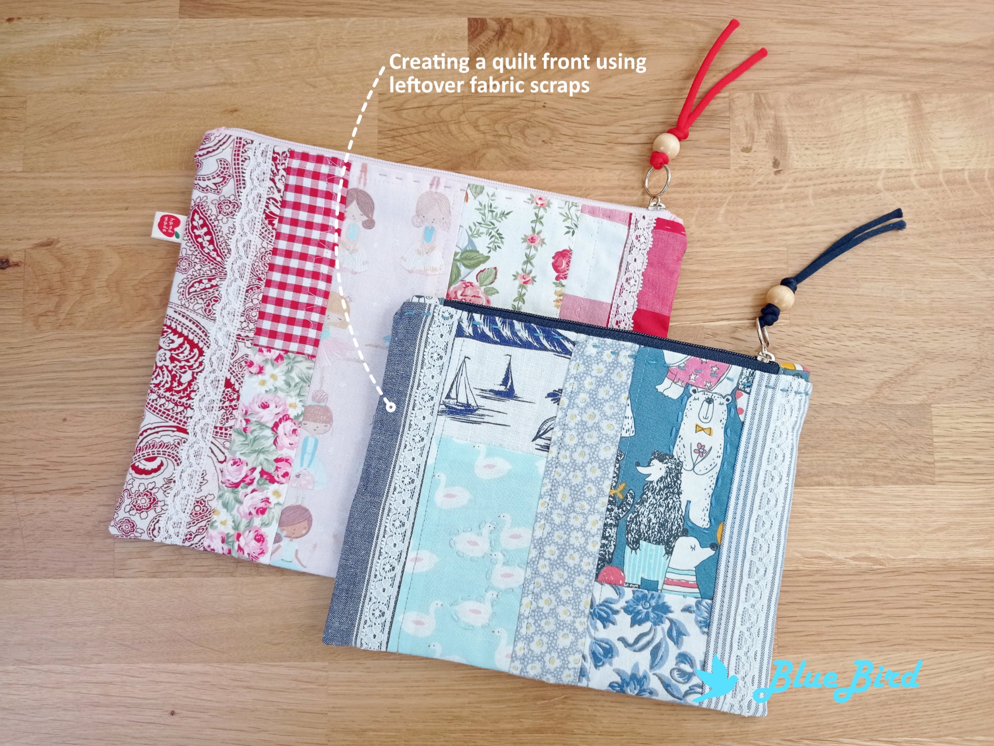 Quilt Pouch Bag PDF SEWING PATTERN in Two Sizes With Instructions - Etsy