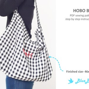 Hobo Bag PDF SEWING PATTERN With Step-by-step Instructions - Etsy