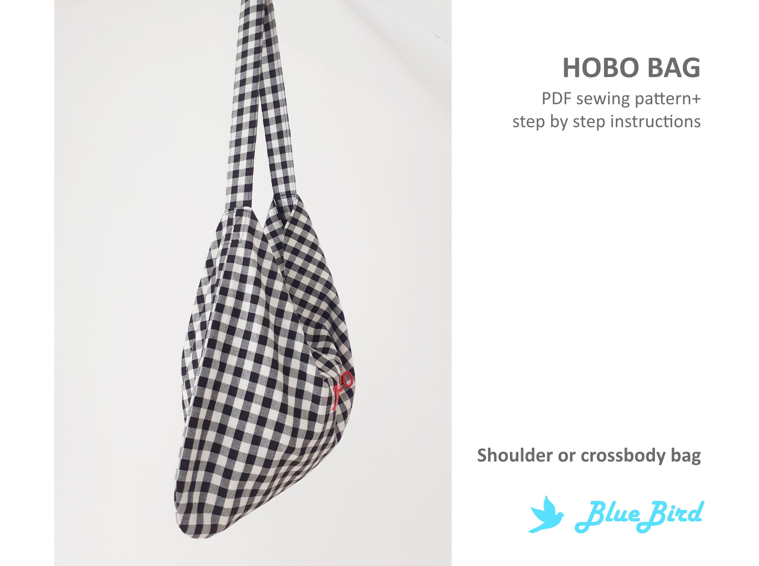Hobo Bag PDF SEWING PATTERN With Step-by-step Instructions - Etsy