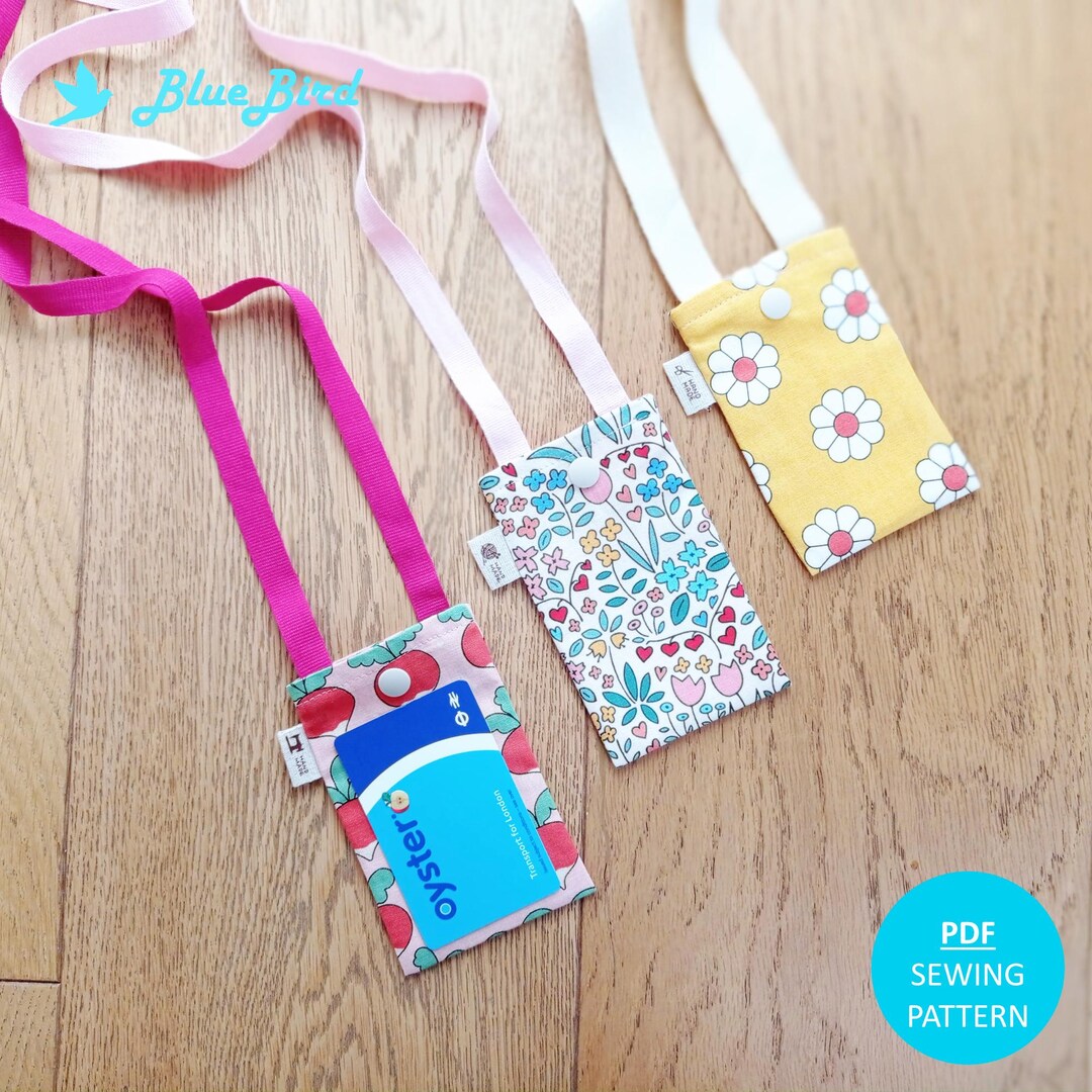 Strap Travel Card Holder PDF Sewing Pattern With Step-by-step ...