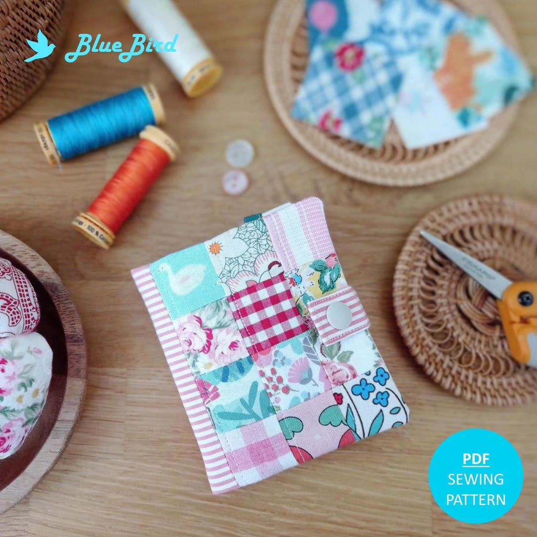 Needle Book With Pockets PDF Sewing Pattern | Scrap Fabric Friendly ...