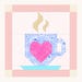 Coffee Cup Quilt Block Pattern, 4 Sizes Included, FPP, Foundation Paper ...