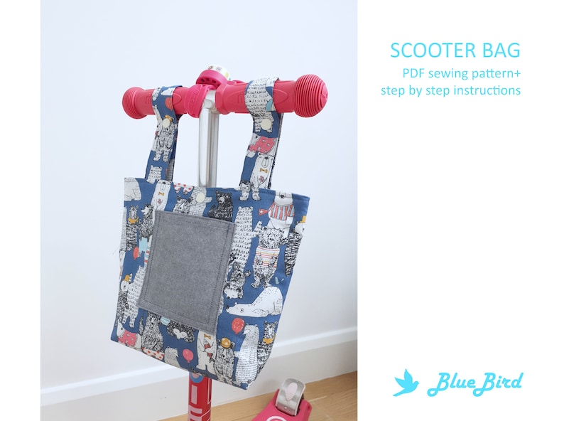 Scooter Bag PDF SEWING PATTERN With Step-by-step Instructions - Etsy UK