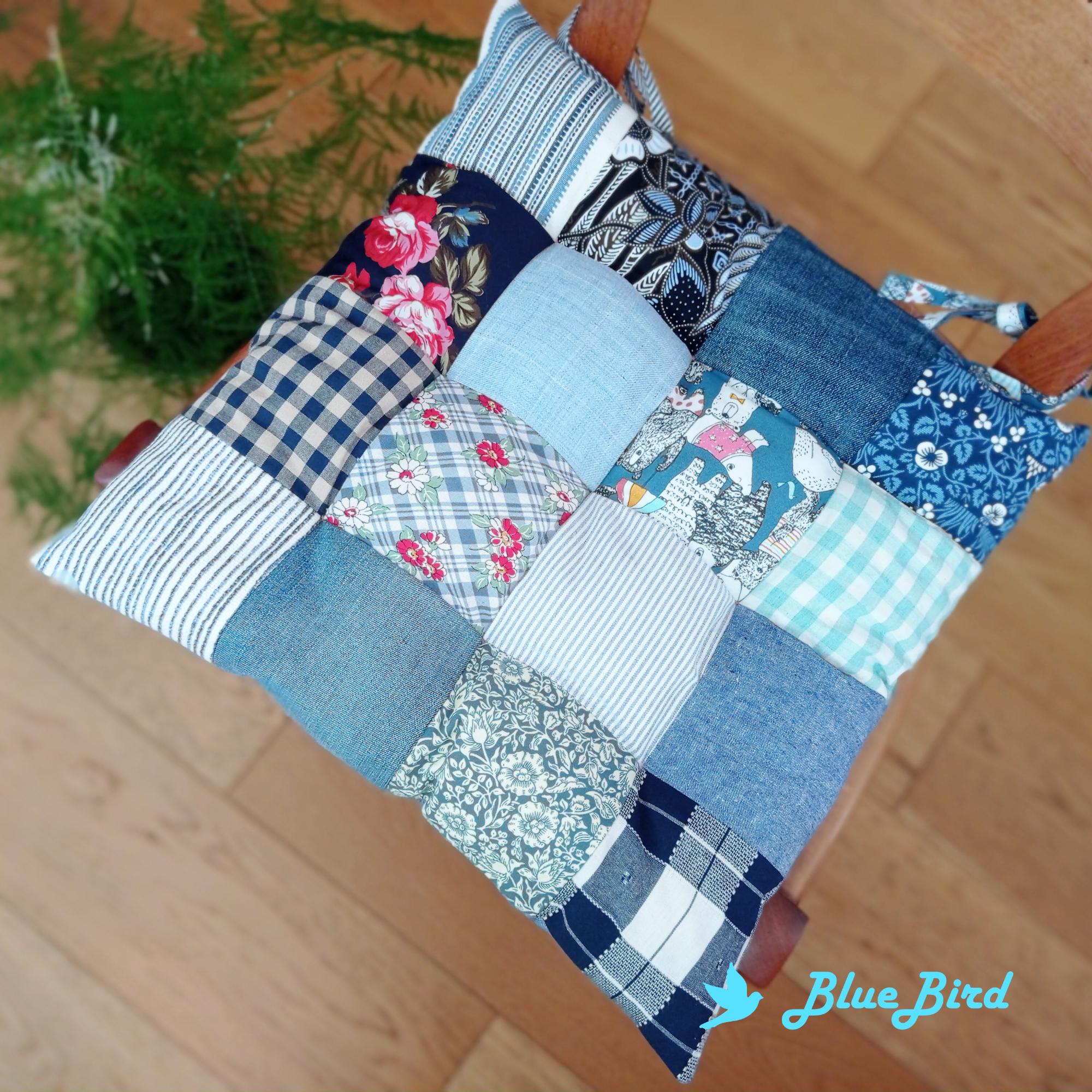 Beginner Seat Pad Sewing Pattern PDF | Scrap Fabric Patchwork Cushion ...