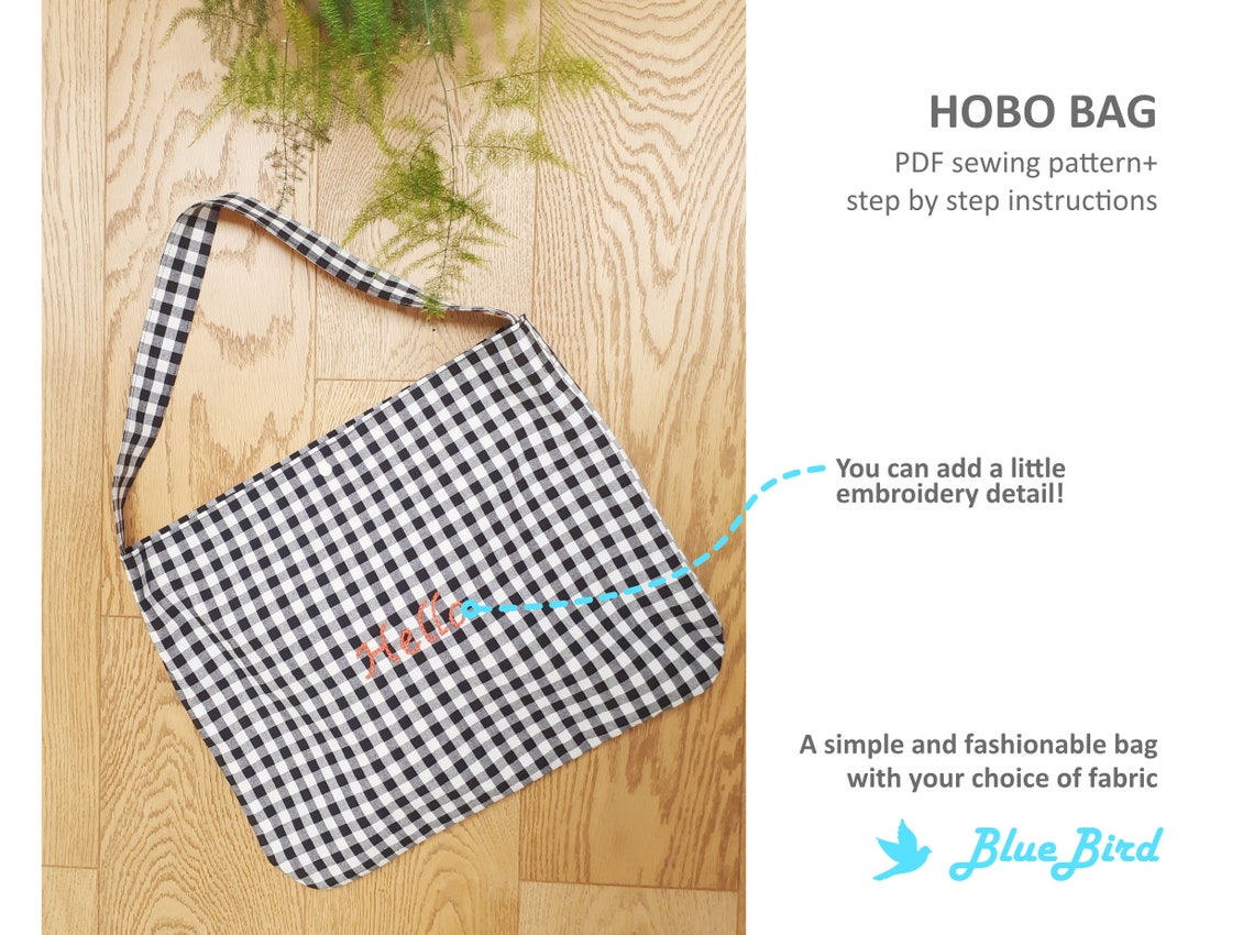 Hobo Bag PDF SEWING PATTERN With Step-by-step Instructions - Etsy
