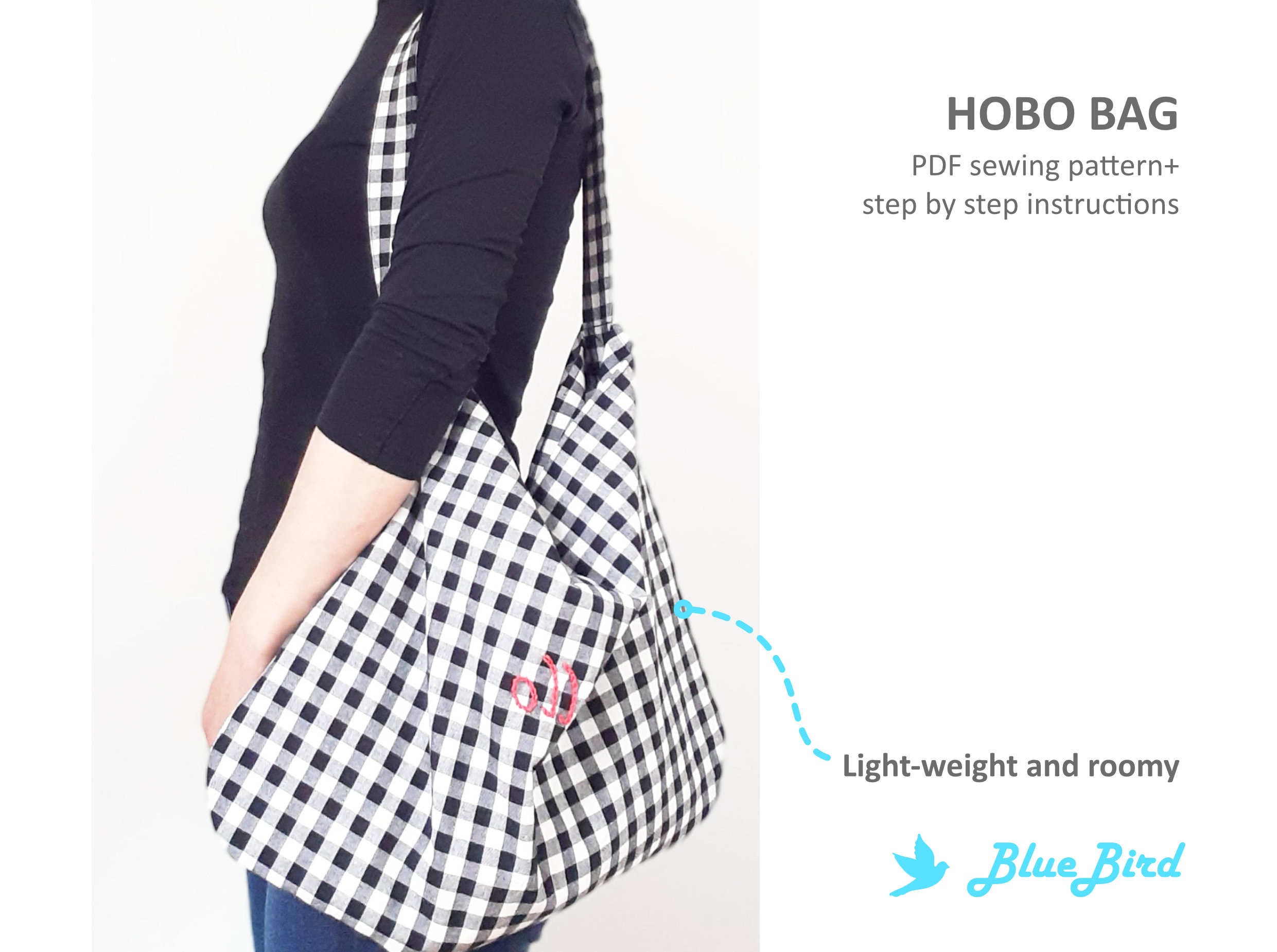 Hobo Bag PDF SEWING PATTERN With Step-by-step Instructions - Etsy